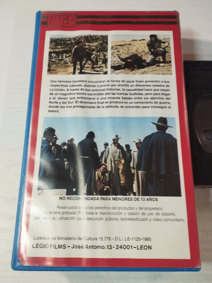 El Good el Ugly Y el Bad Clint Eastwood Van Cleef Western - VHS Tape ...