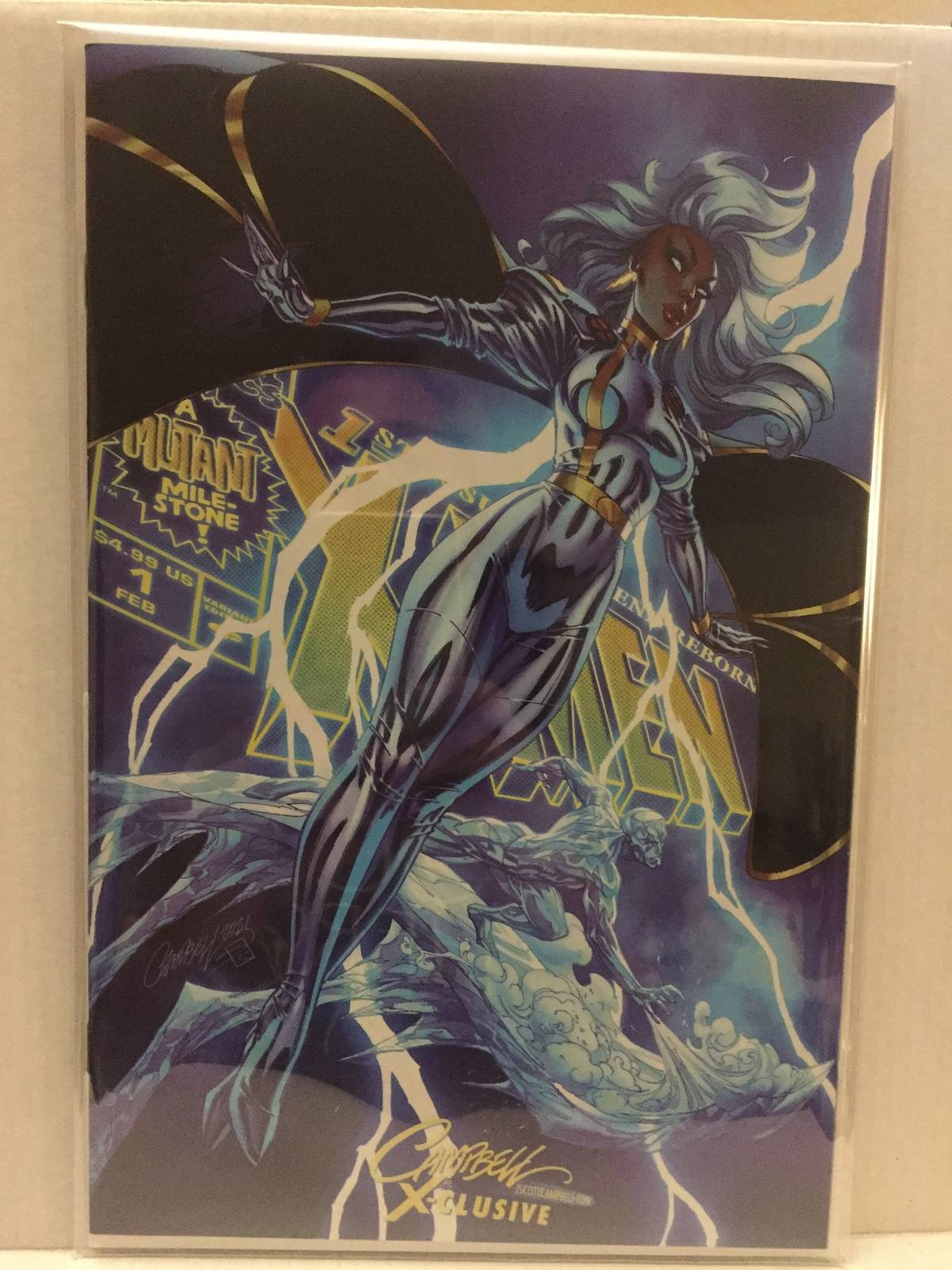 2021 Marvel X-Men Legends #1 - J Scott Campbell Storm / Ice-Man Variant ...
