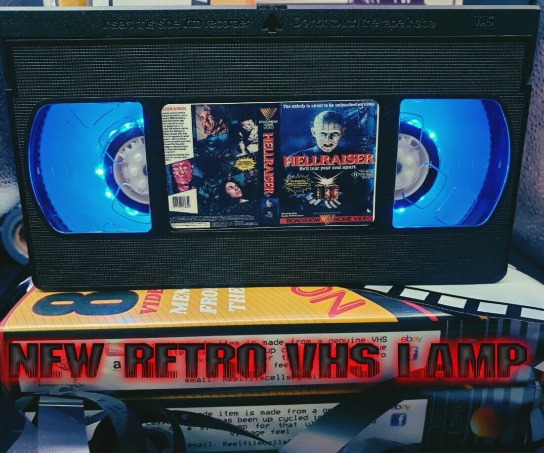 Retro VHS Lamp,Hell raiser Horror, Top Quality!Amazing Gift For Any ...