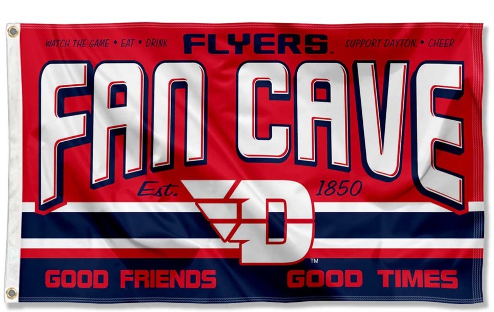 Dayton Flyers Fan Man Cave Banner Flag 3x5ft with Metal Grommets ...