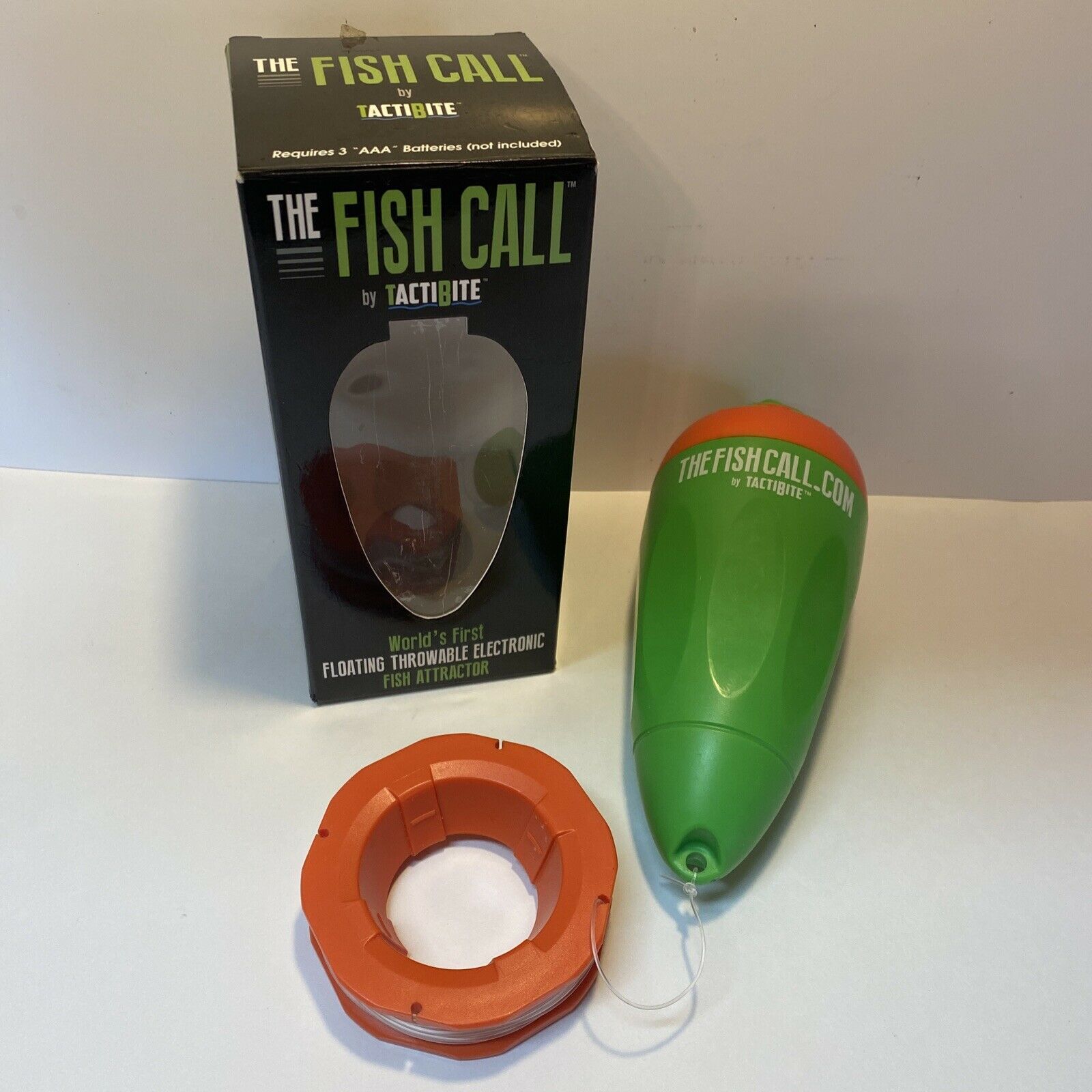 USED TACTIBITE FISH CALL FLOATING THROWABLE ELECTRONIC FISH ATTRACTOR ...