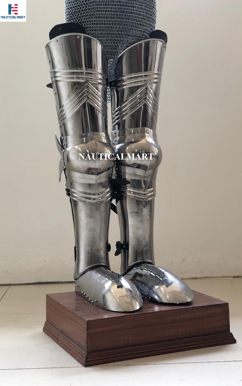 LARP Complete Leg Armor Re-Enactment SCA Armoury Leg Guard Gothic Legs ...