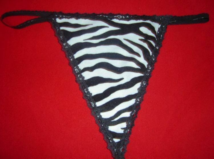 New Sexy Womens ZEBRA Animal Gstring Thong Lingerie Panties Underwear ...