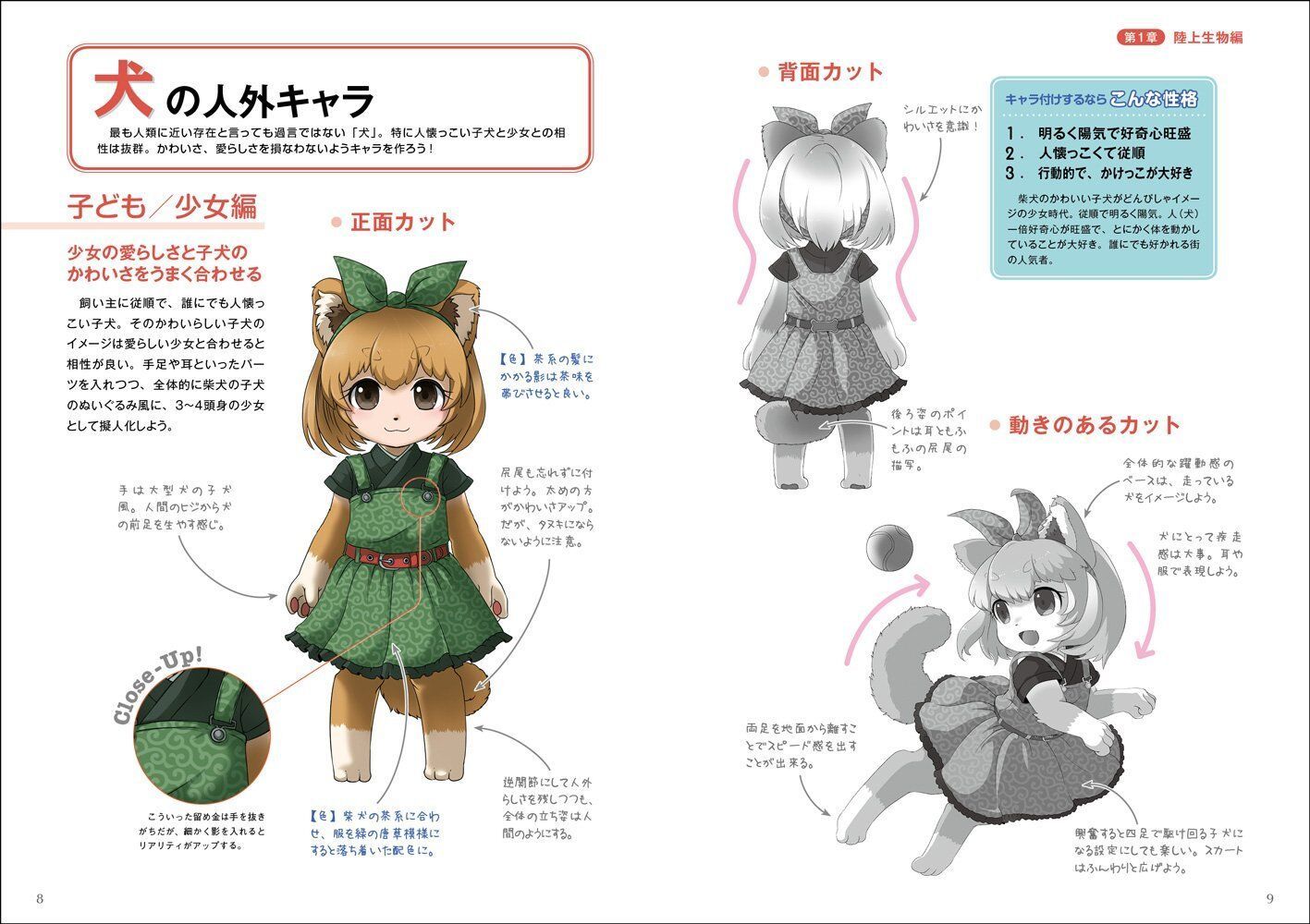 How to Draw Manga " Anthro Girls Character " Technique Book / Japan art ...
