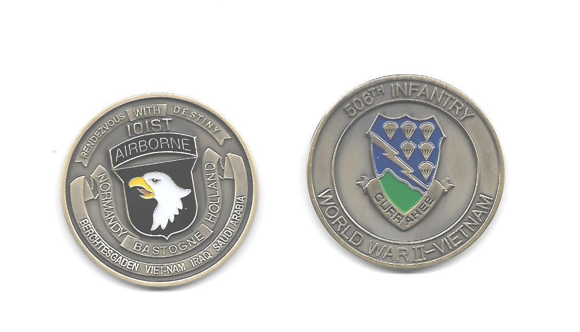 ARMY 506TH INF 101ST AIRBORNE CURRAHEE WORLD WAR II VIETNAM 2 ...