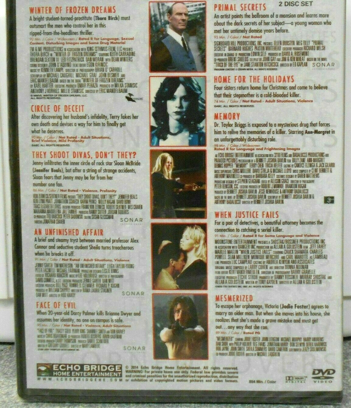 10Movie DVD Ann MARGRET Jodie FOSTER Shawnee SMITH Jennifer BEALS Thora ...