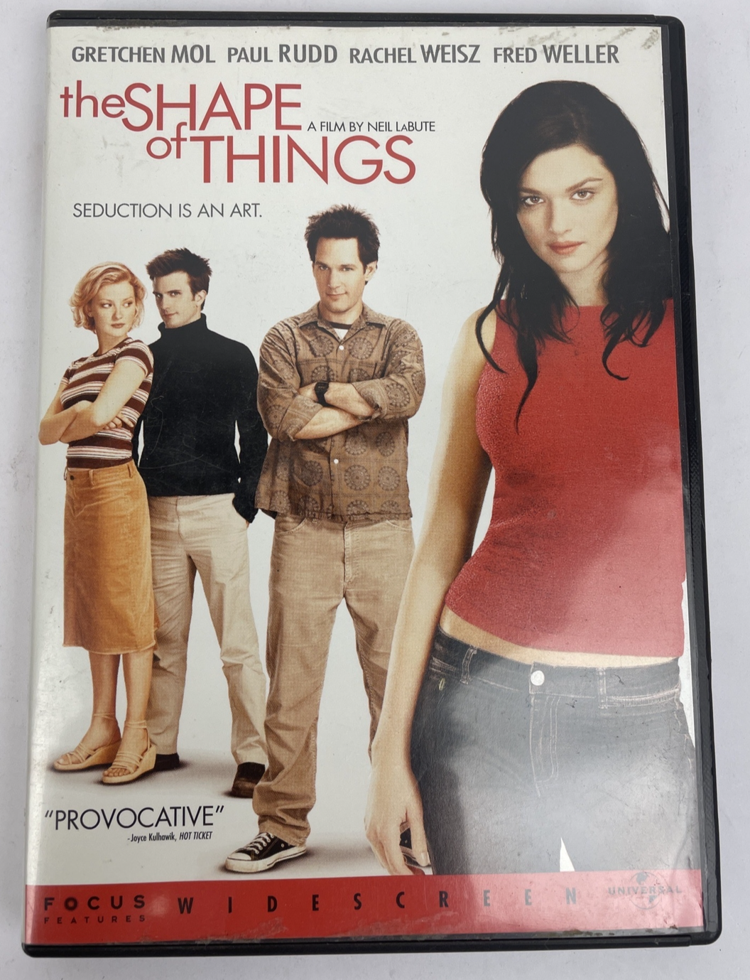 The Shape of Things Movie DVD Video Paul Rudd Fred Weller Widescreen ...