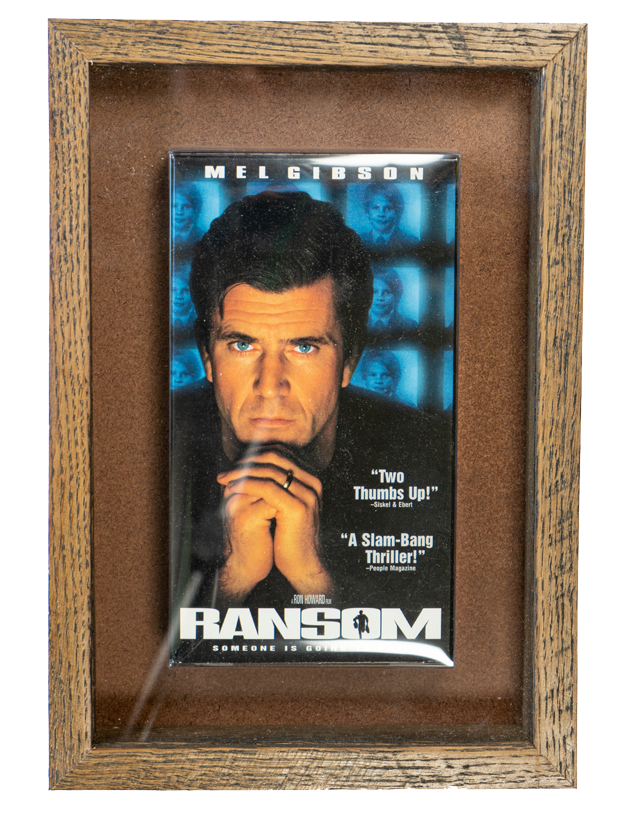 Custom Ransom Mel Gibson VHS Shadow Box Oak | basic | Home Theater ...