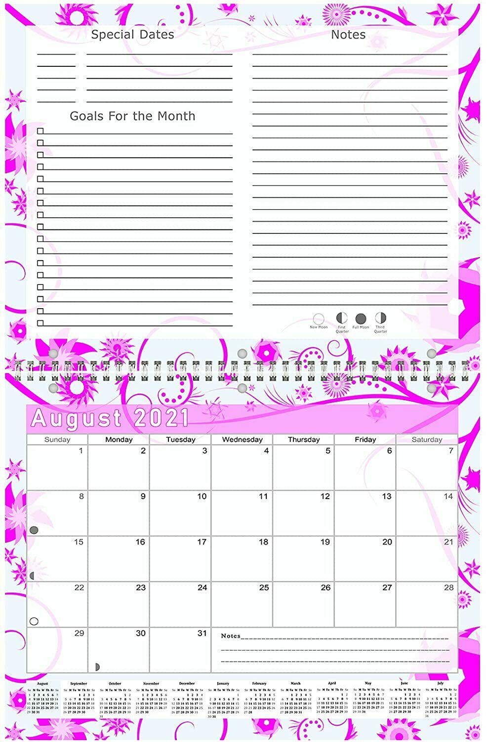 2021 - 2022 Academic Year 12 Months Student Calendar / Planner (Edition ...
