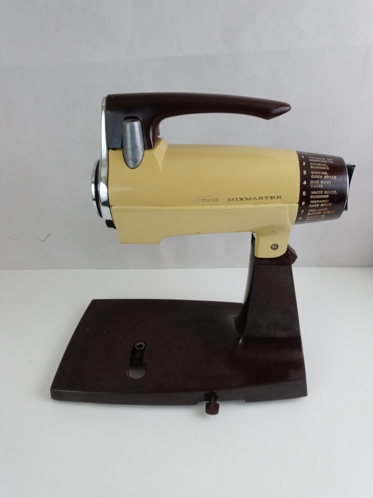 Vintage Sunbeam VISTA Mixmaster 12 Speed Mixer In Harvest Gold Works ...