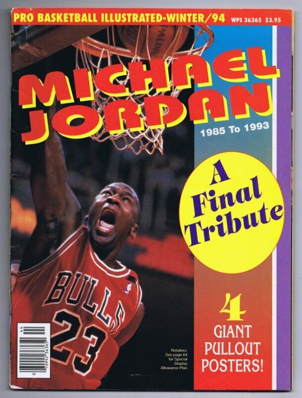 ORIGINAL Vintage 1999 Michael Jordan Final Tribute Magazine 4 Posters ...
