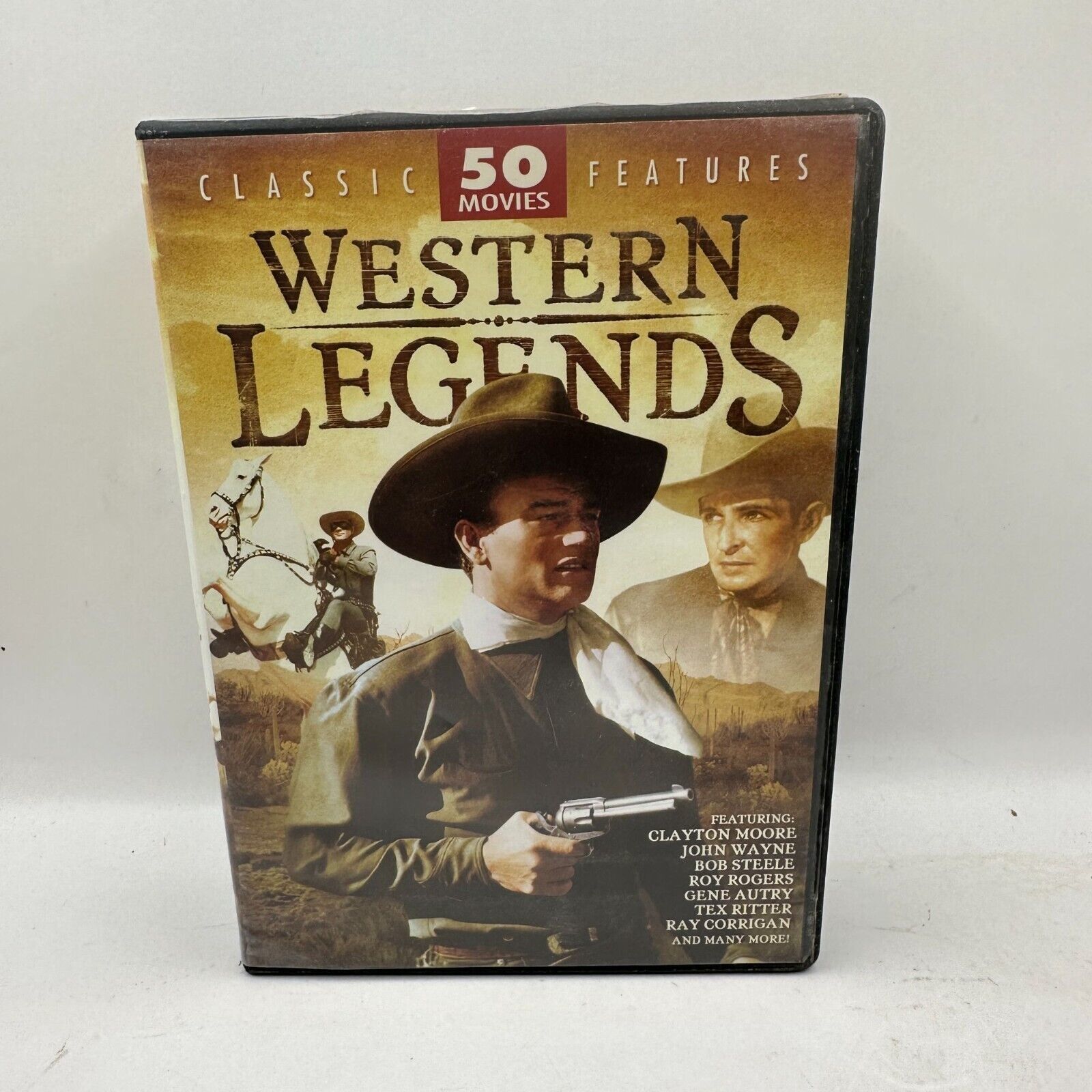 Classic Western Legends 50-Movie DVD Collection Featuring Iconic - DVDs ...