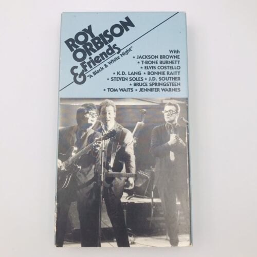 1988 Vintage Roy Orbison & Friends VHS A Black & White Night - VHS Tapes