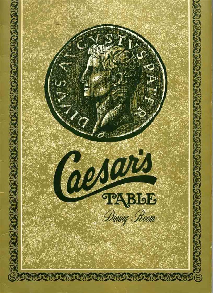 Caesar's Table Dining Room Menu Sheraton Motor Inn Waukegan Illinois ...