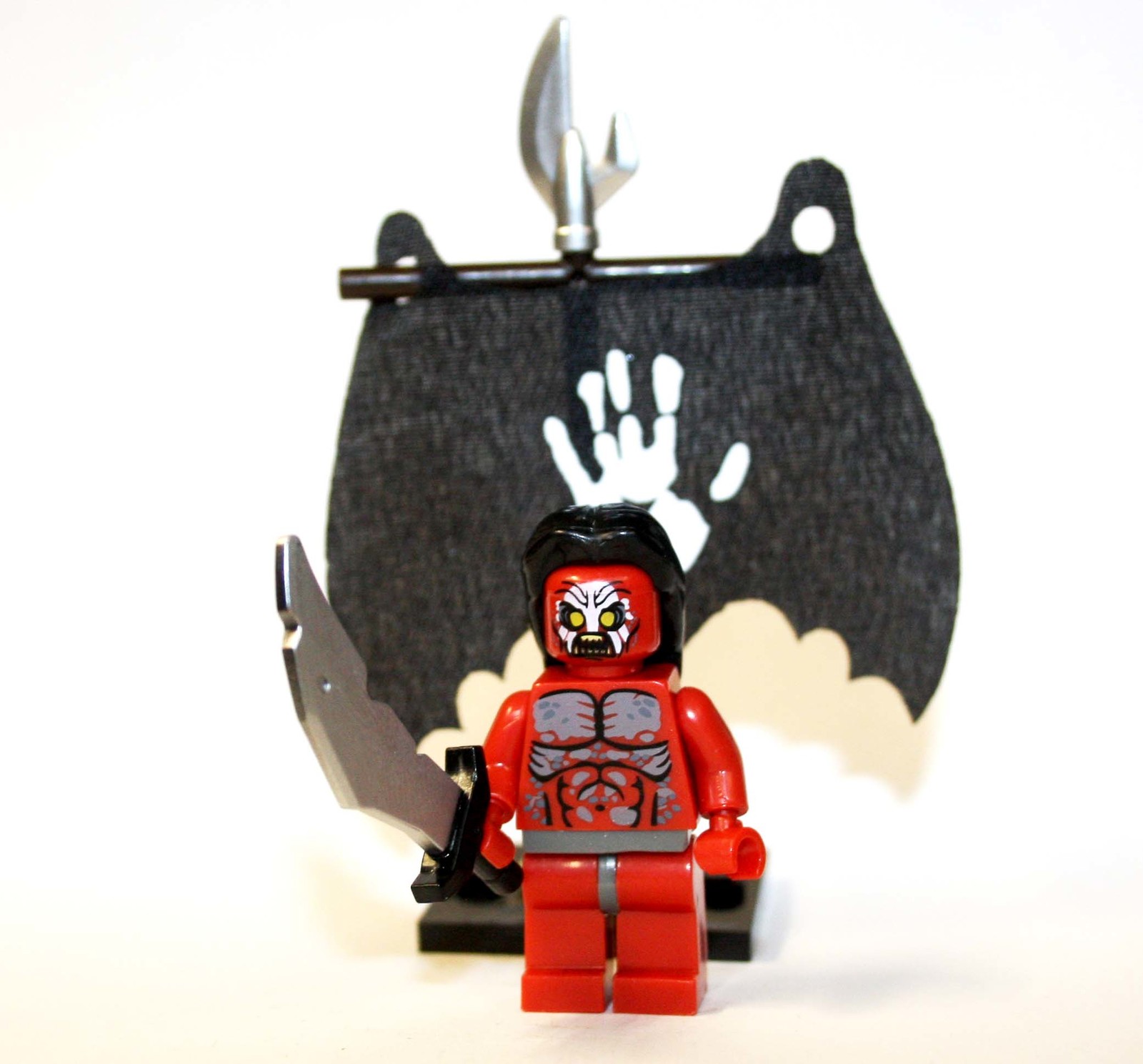 Uruk-Hai Red Orc with Banner LOTR Lord of the Rings Hobbit Minif ...