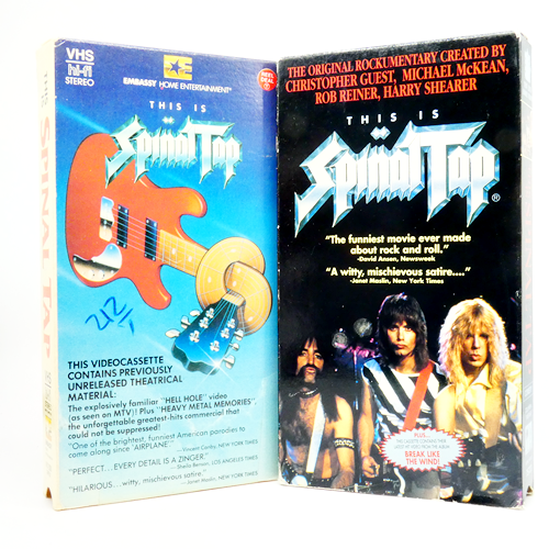This Is Spinal Tap 1984 & 1992 VHS Tape Lot Nelson Entertainment - VHS ...