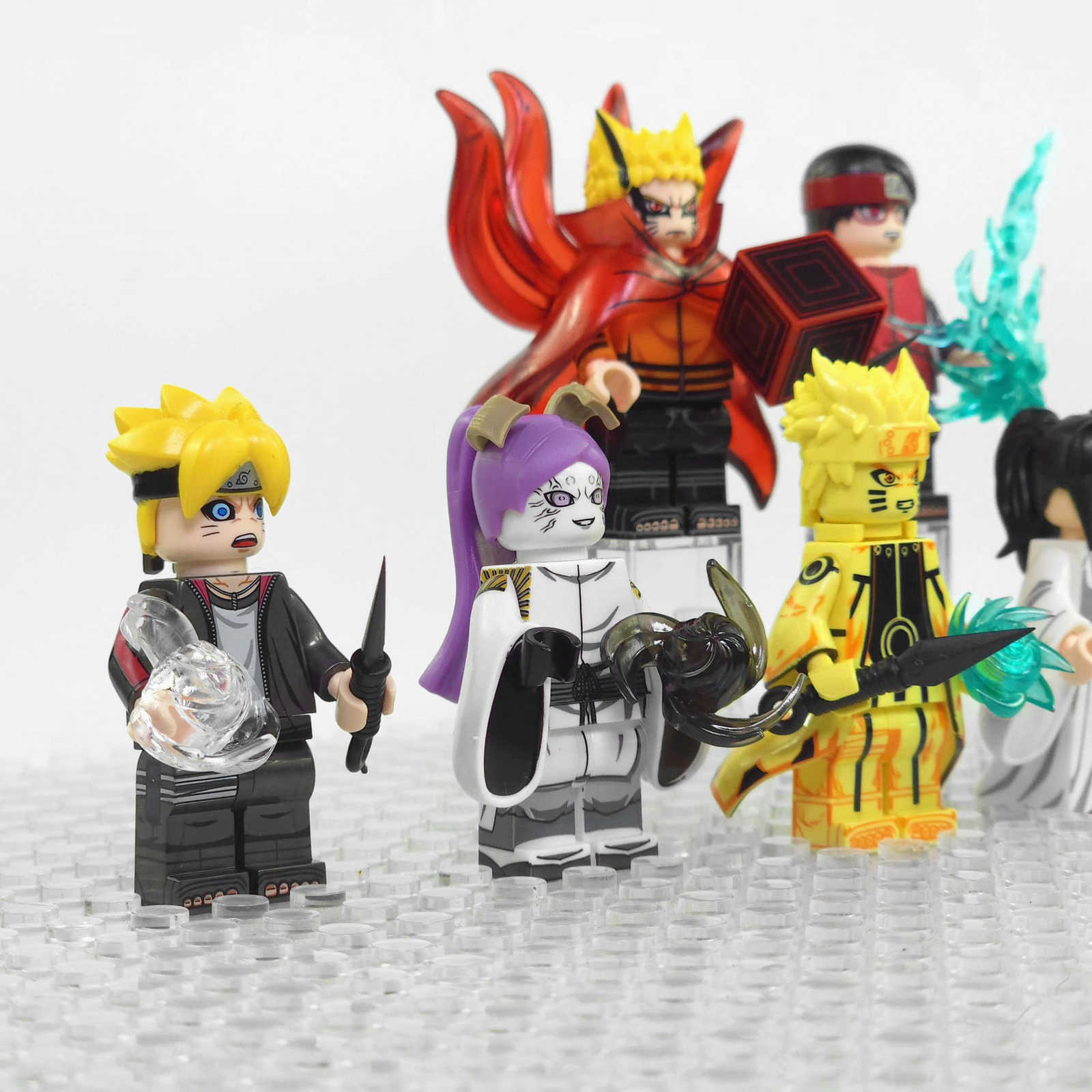 8pcs Boruto Series Naruto Sasuke Momoshiki Sarada Hinata Minifigures ...