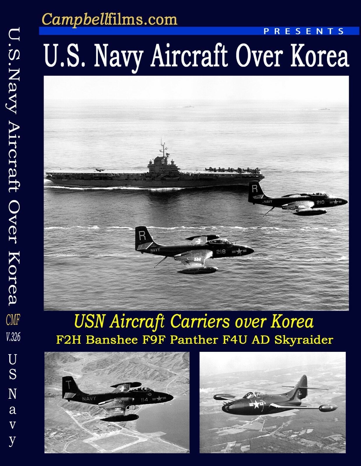 US Navy Carrier Aircraft Over Korea Banshee F9F Panther - Film