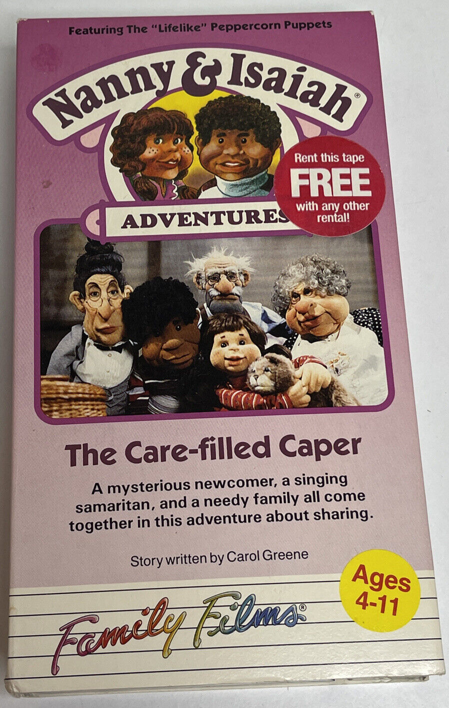 Nanny & Isaiah Adventures VHS Christian Puppet Show Care Filled Caper ...