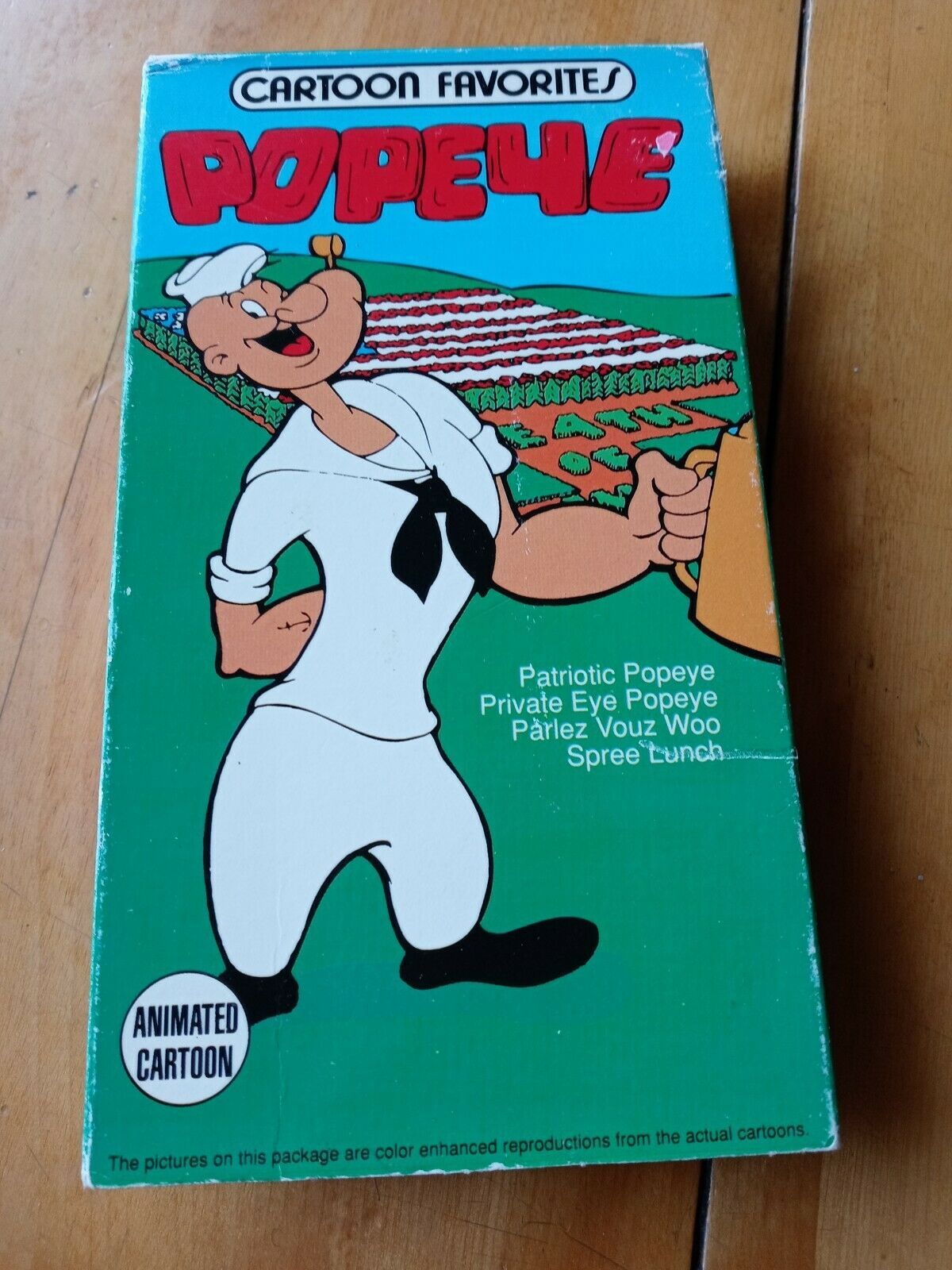 POPEYE Cartoon Favorites Vintage Collectible Patriotic Popeye Vhs Tape ...