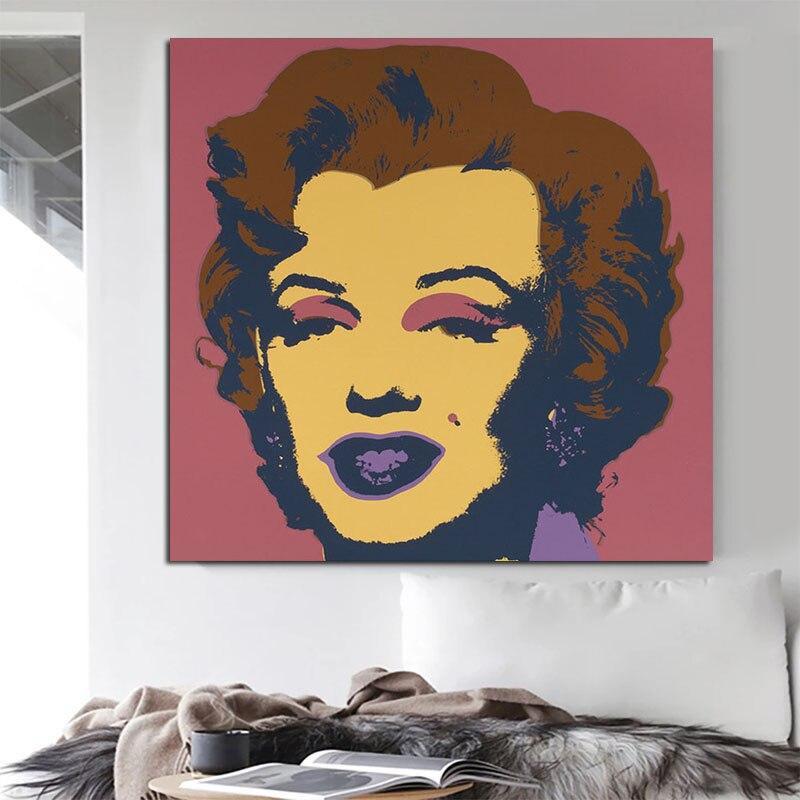 Hand Painted Andy Warhol Marilyn Monroe Art Oil Painting Canvass ...