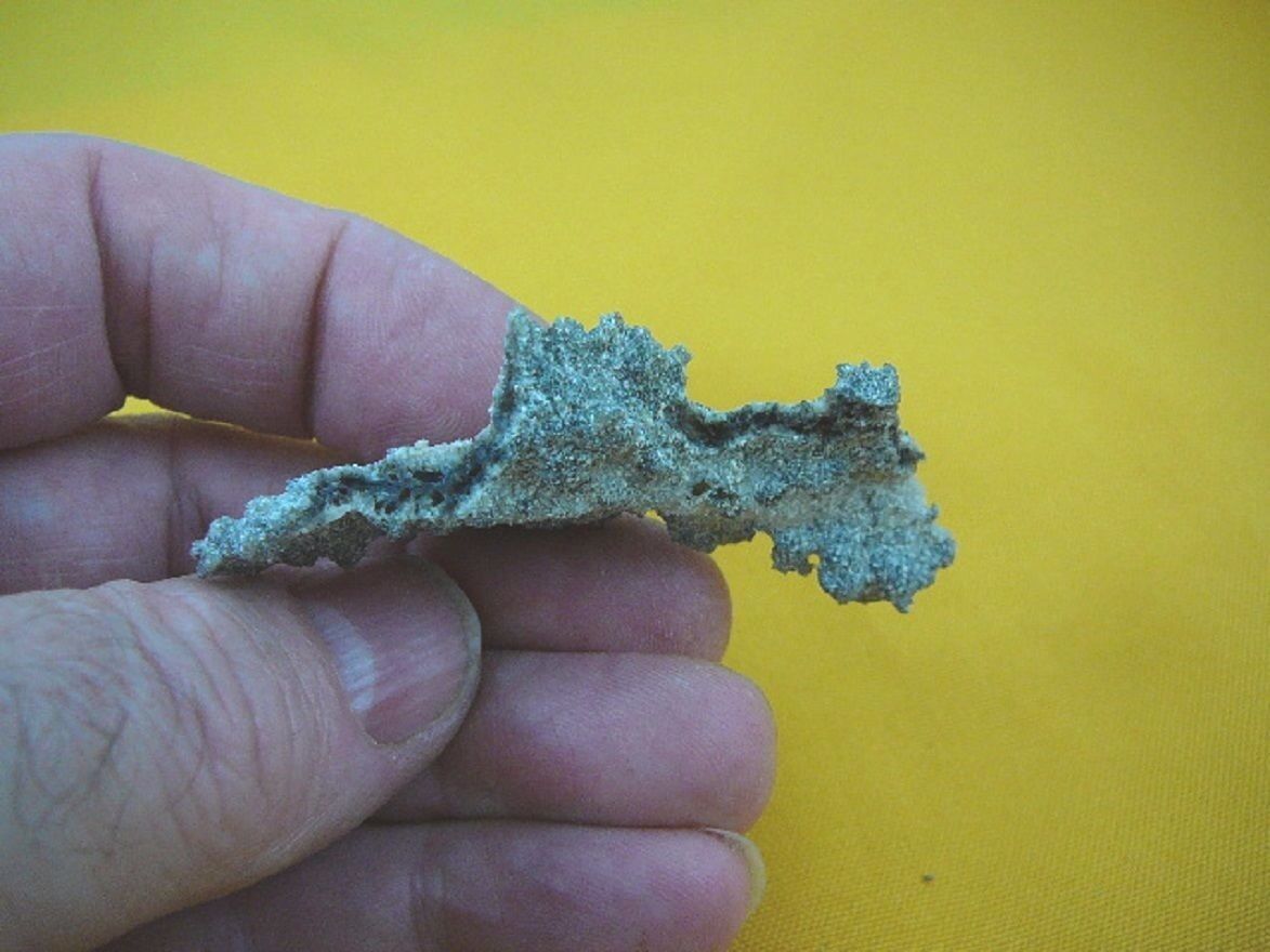 r353-28f) 2-1/2" Fulgurite lightning strike beach sand glass West Texas ...