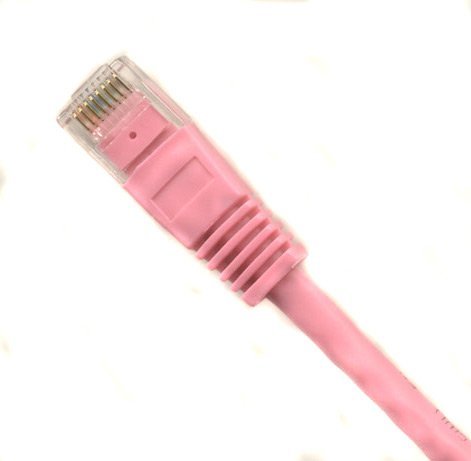 Ultra Spec Cables Pack of 25 - Pink 1FT Cat6 Ethernet Network Cable LAN ...