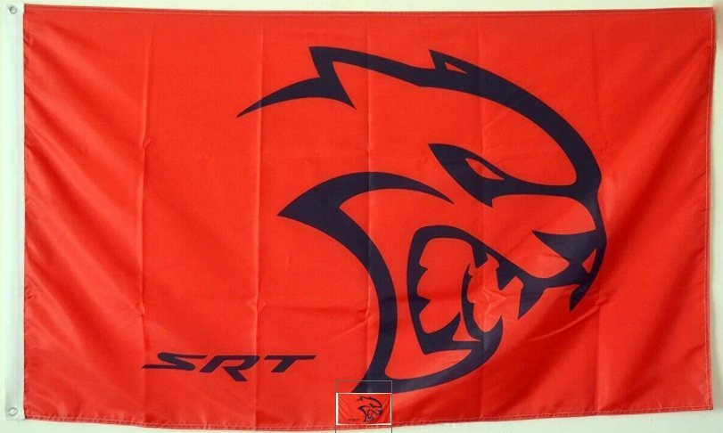 Dodge Challenger SRT Hellcat Flag 3X5 Ft Polyester Banner USA 90x150cm ...
