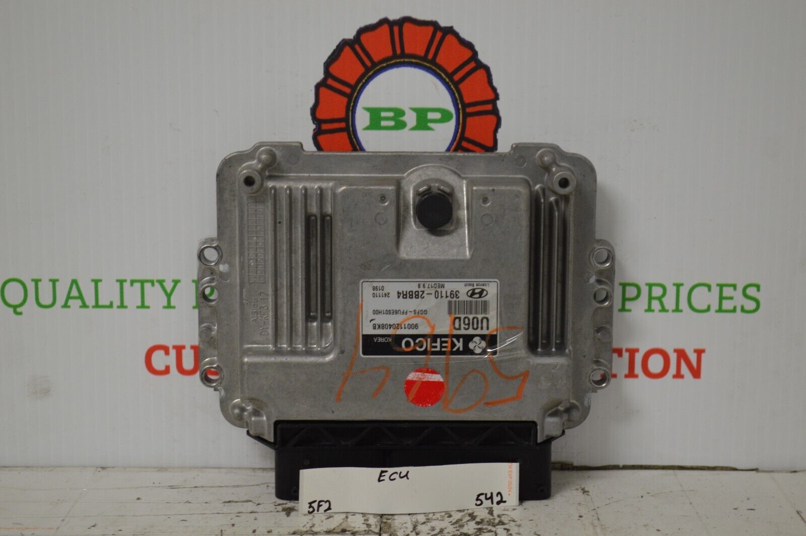 2012-2015 Hyundai Veloster Engine Control Unit ECU 391102BBR4 Module ...