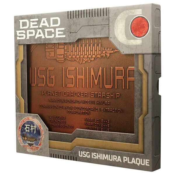 Dead Space USG Ishimura Starship CEC Plaque Figure Statue + Stand ...