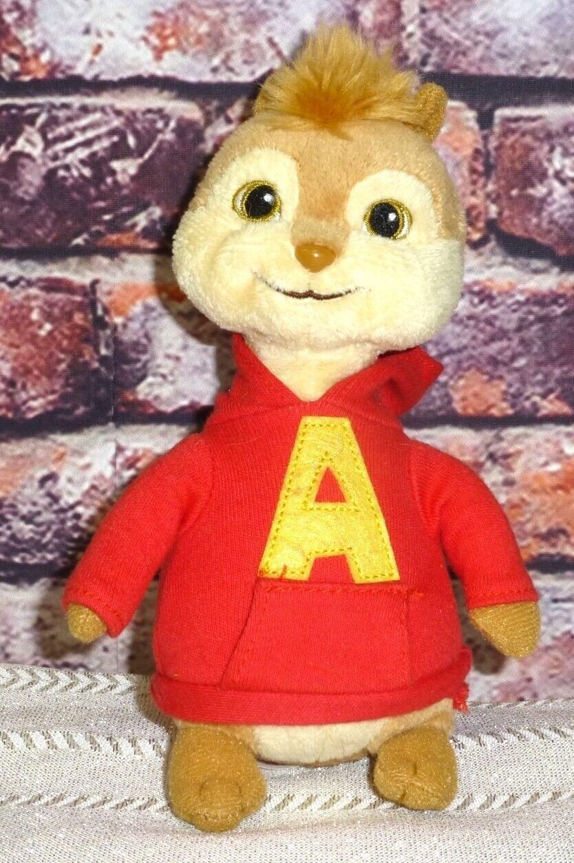 Ty Alvin & The Chipmunks Alvin Plush Toy 6" Collectible Stuffed Animal ...