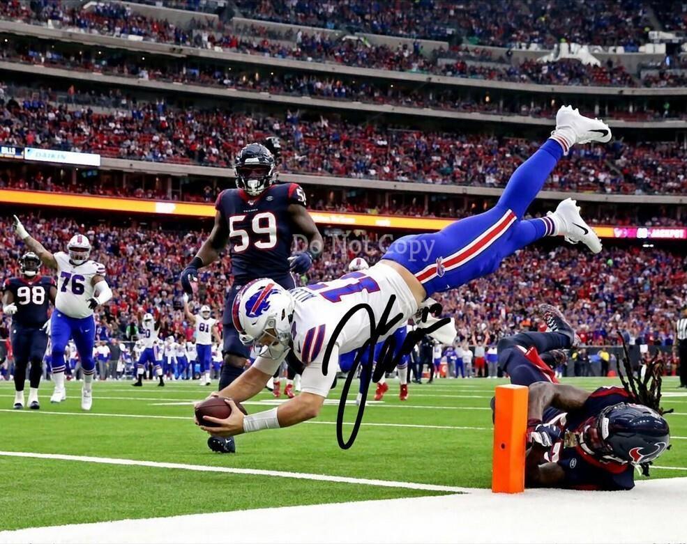 JOSH ALLEN SIGNED PHOTO 8X10 AUTOGRAPHED REPRINTPICTURE TD DIVE ...