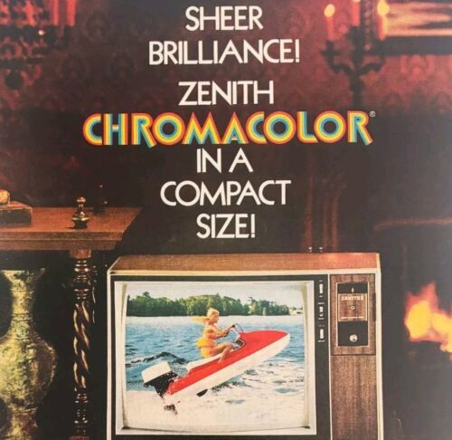 1972 Zenith Chromacolor Television Advertisement TV Set Amherst C6030W1 ...