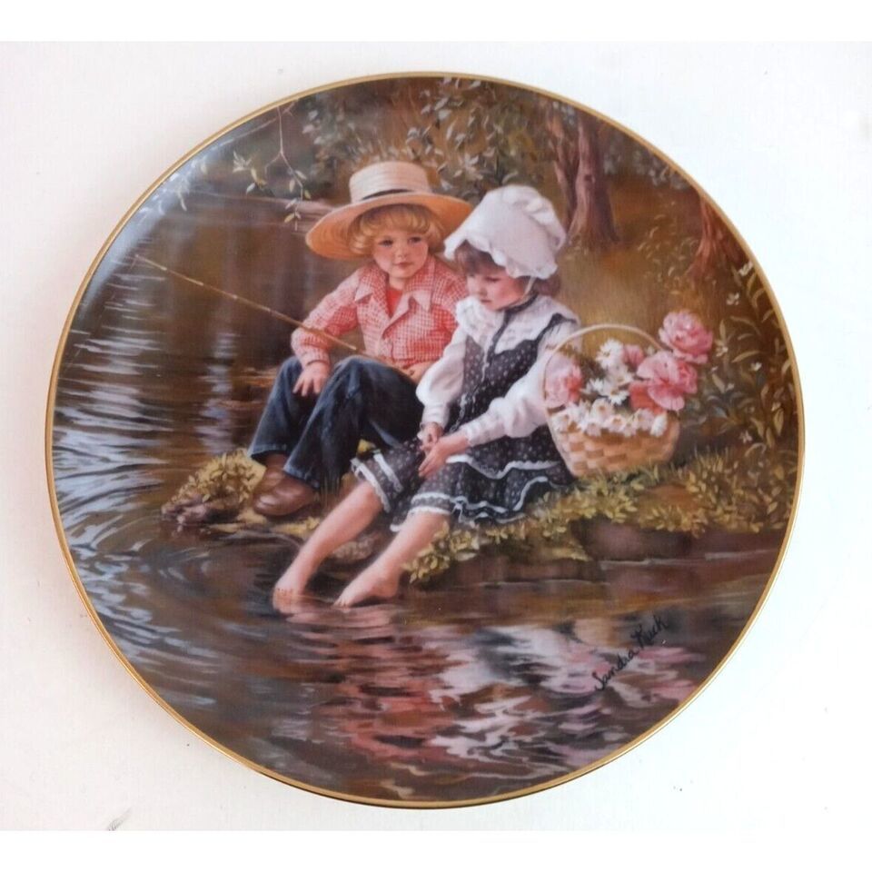 1981 Reco Little Anglers Collector's Plate #0051AR W/ Certificate ...