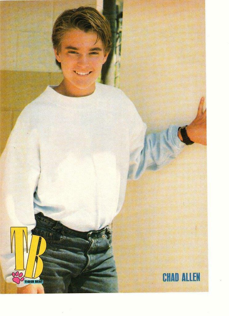 Chad Allen New Kids on the block teen magazine pinup clipping 80's ...