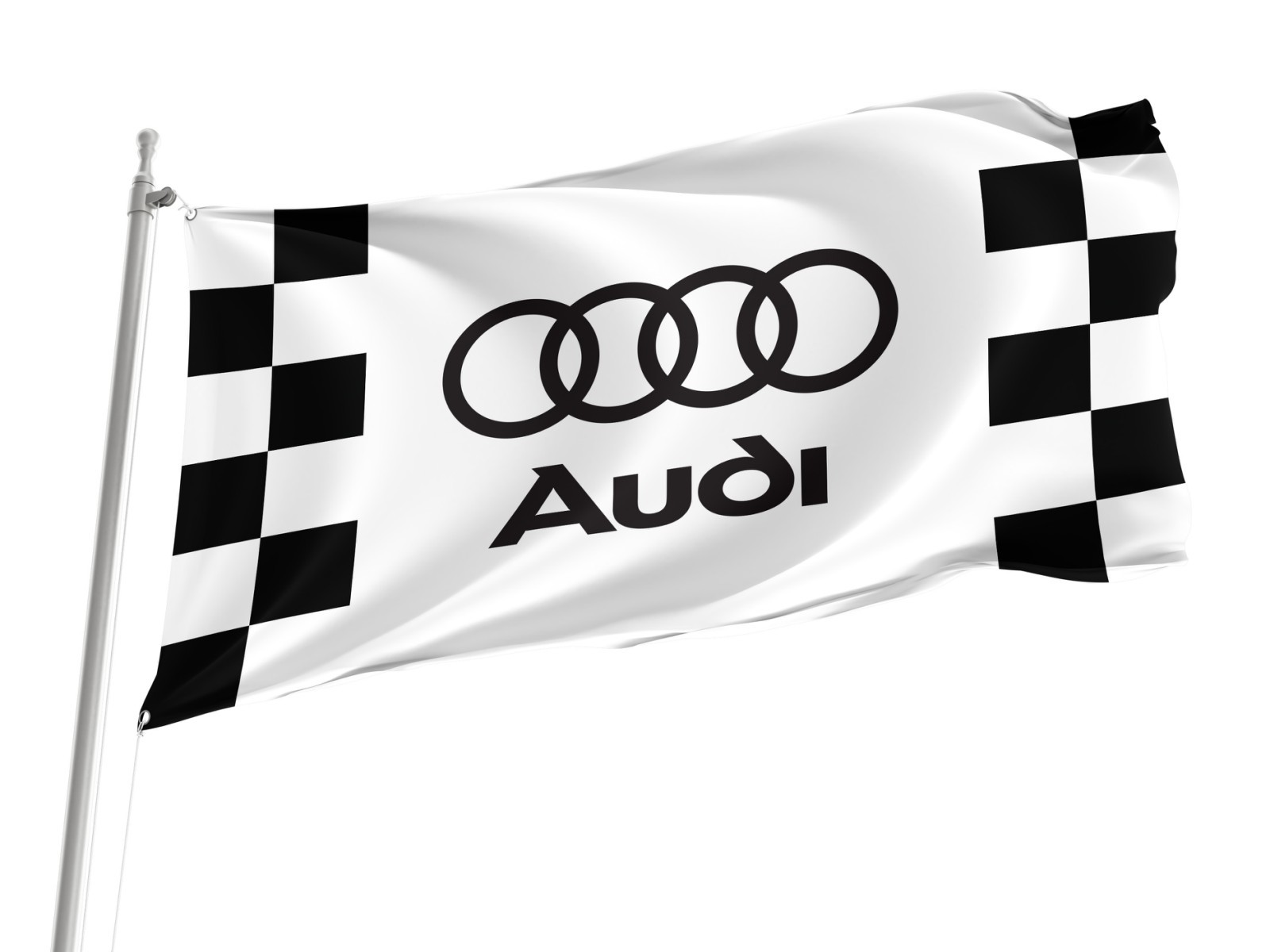 Audi Chekered Flag 3x5 outdoor, Size -3x5Ft / 90x150cm, Garden flags ...