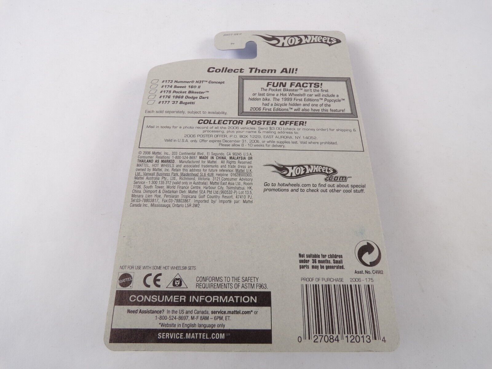 Van / Sports Car / Hot Wheels Pocket Bikester #175 J3477 #H11 ...