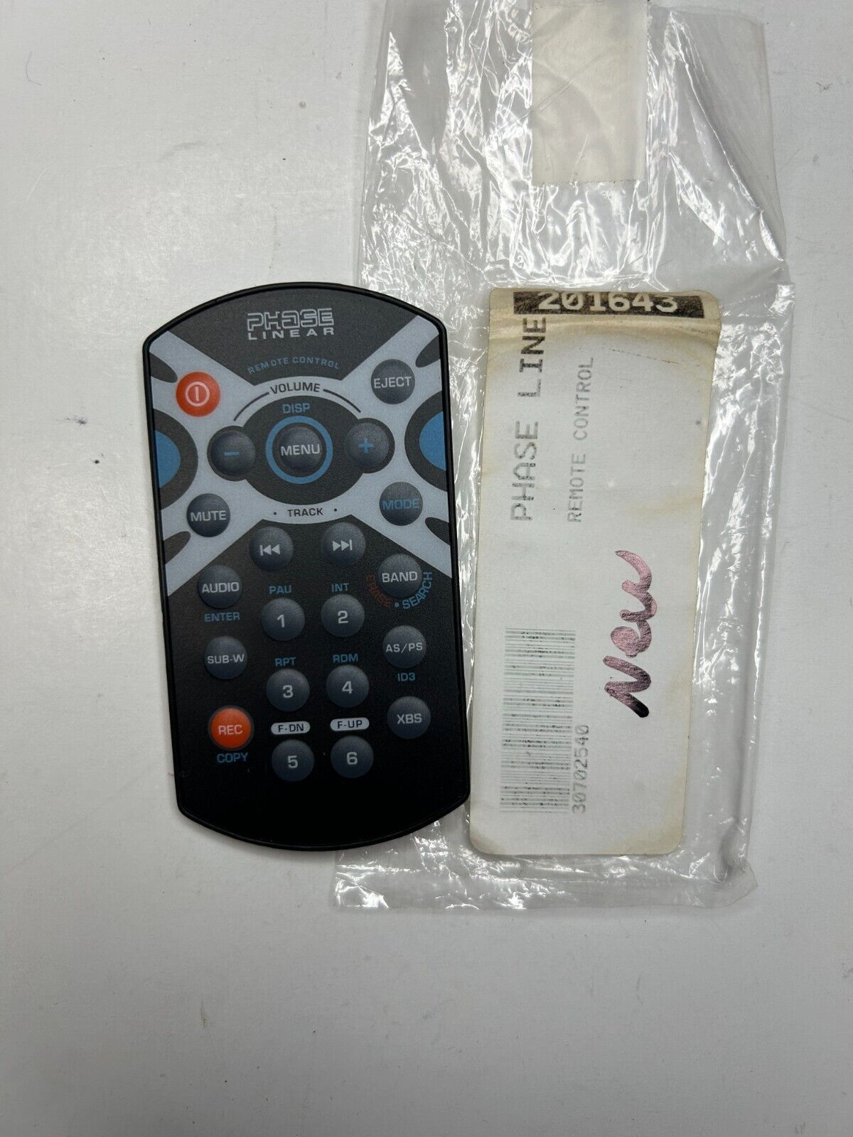 Phase Linear Car Stereo Head Unit Remote Control OEM NOS for BT1611 ...