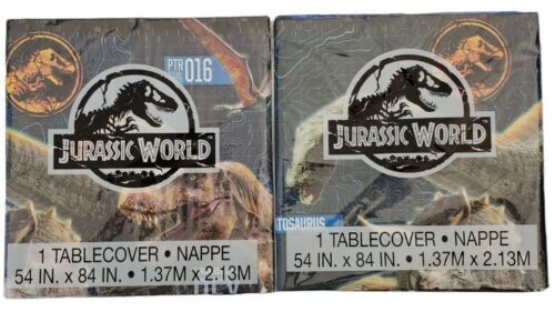 Jurassic World Table Cover Plastic T-Rex Birthday Party Supplies ...