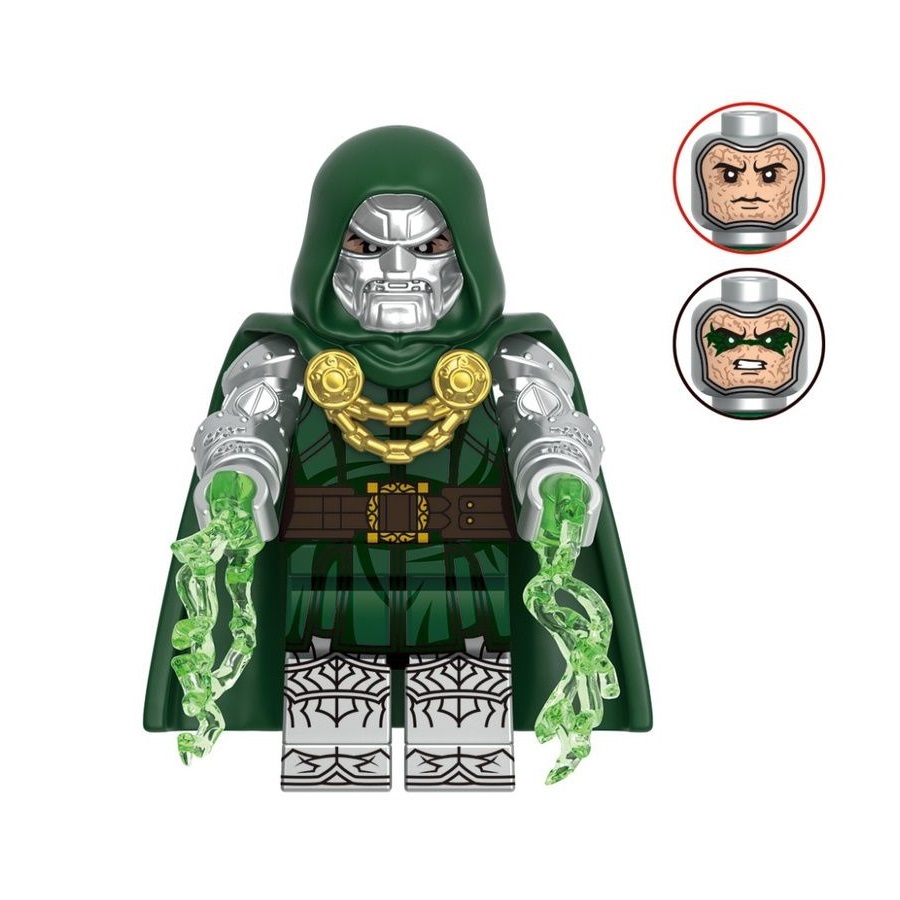 6pcs The Fantastic Four Doctor Doom Silver Surfer Minifigures Minifigs ...