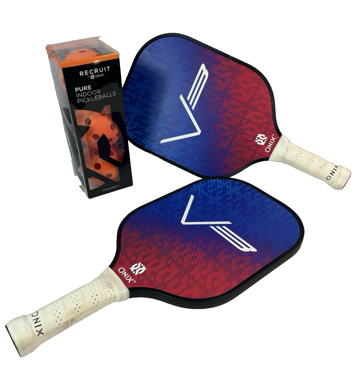Onix V3 Pickleball Paddles Set of 2 with Onix Pure Indoor Balls - Other