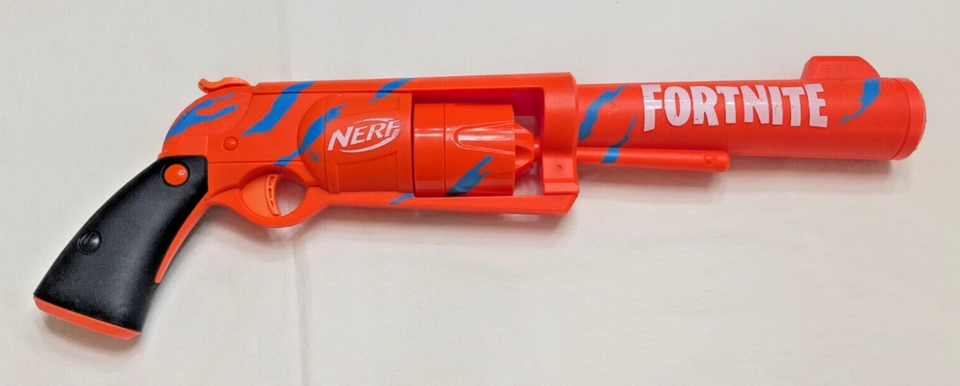 NERF Fortnite Revolver 6 Shot Dart Blaster Camo Pulse Wrap 2020 - Dart ...