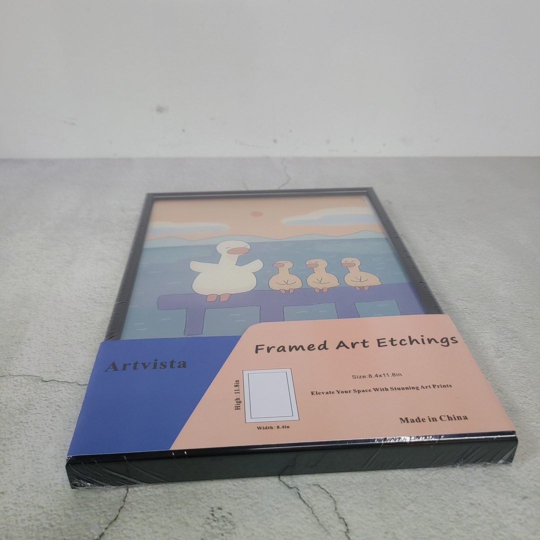 Artvista Framed art etchings Black frame, can be hung on the wall or placed - Every Other Thing