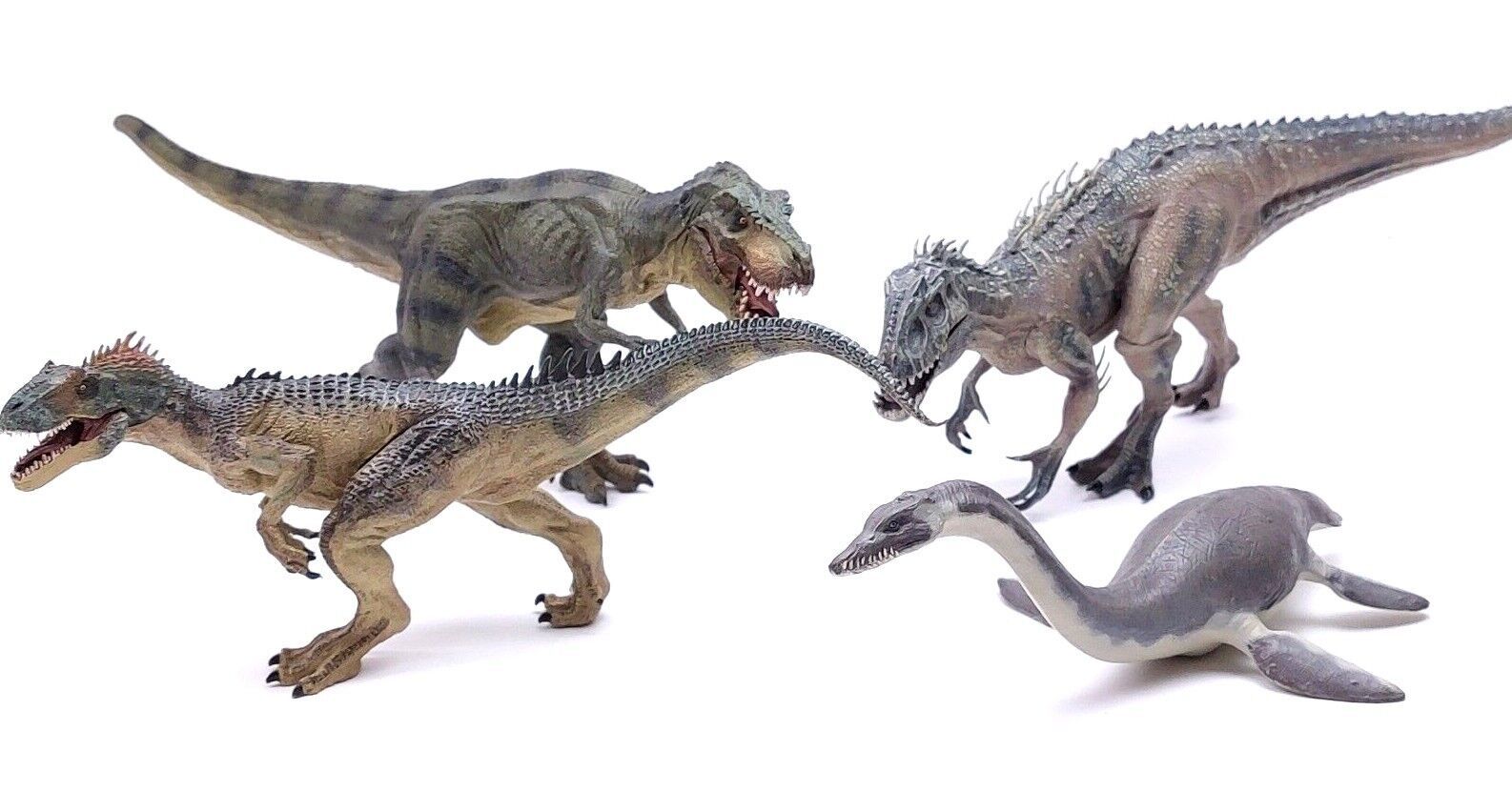 Jurassic World Park Dinosaur Indominus Rex T Rex Raptor Plesiosaur 12 ...