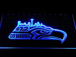 Seattle Seahawks Go Hawks Illuminated Led Neon Sign, Lights Décor Art ...