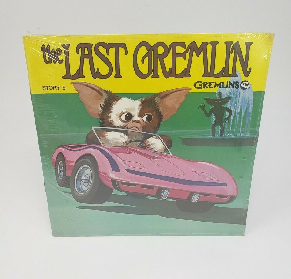 VINTAGE 1984 GREMLINS THE LAST GREMLIN READ ALONG BOOK RECORD STORY 5 ...