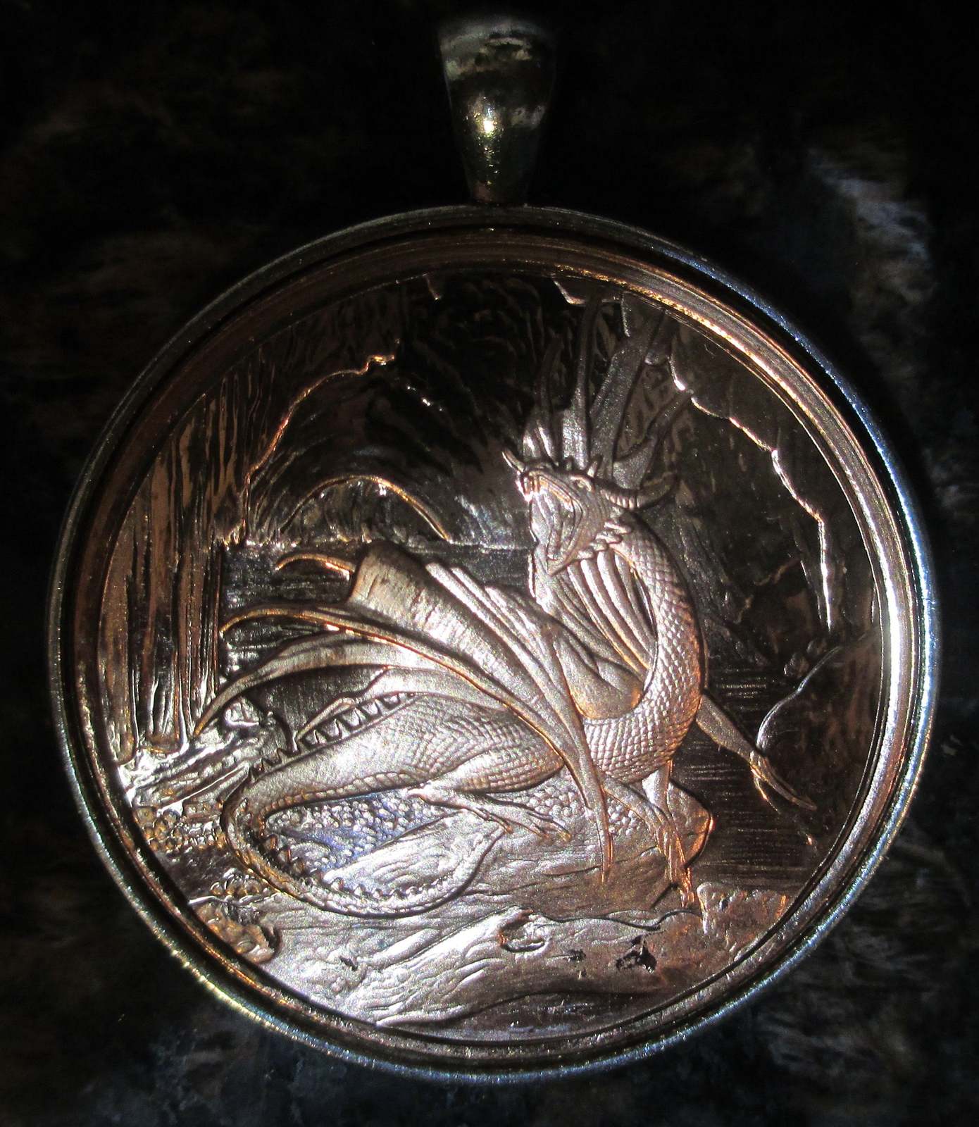 Nordic Creatures Nidhoggr Dragon, Copper Coin, Pendant - Coins & Paper ...