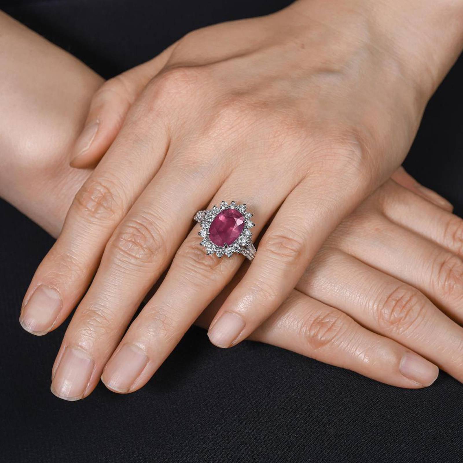 Large Natural Ruby Ring, raw ruby ring, genuine ruby gemstone ring, giant genuin - Jewelry & Watches