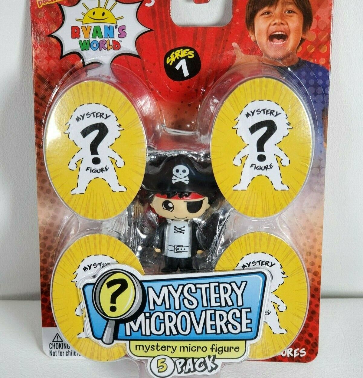 Ryan's World Mystery Microverse "Pirate Ryan" Micro Figure 5 Pack ...