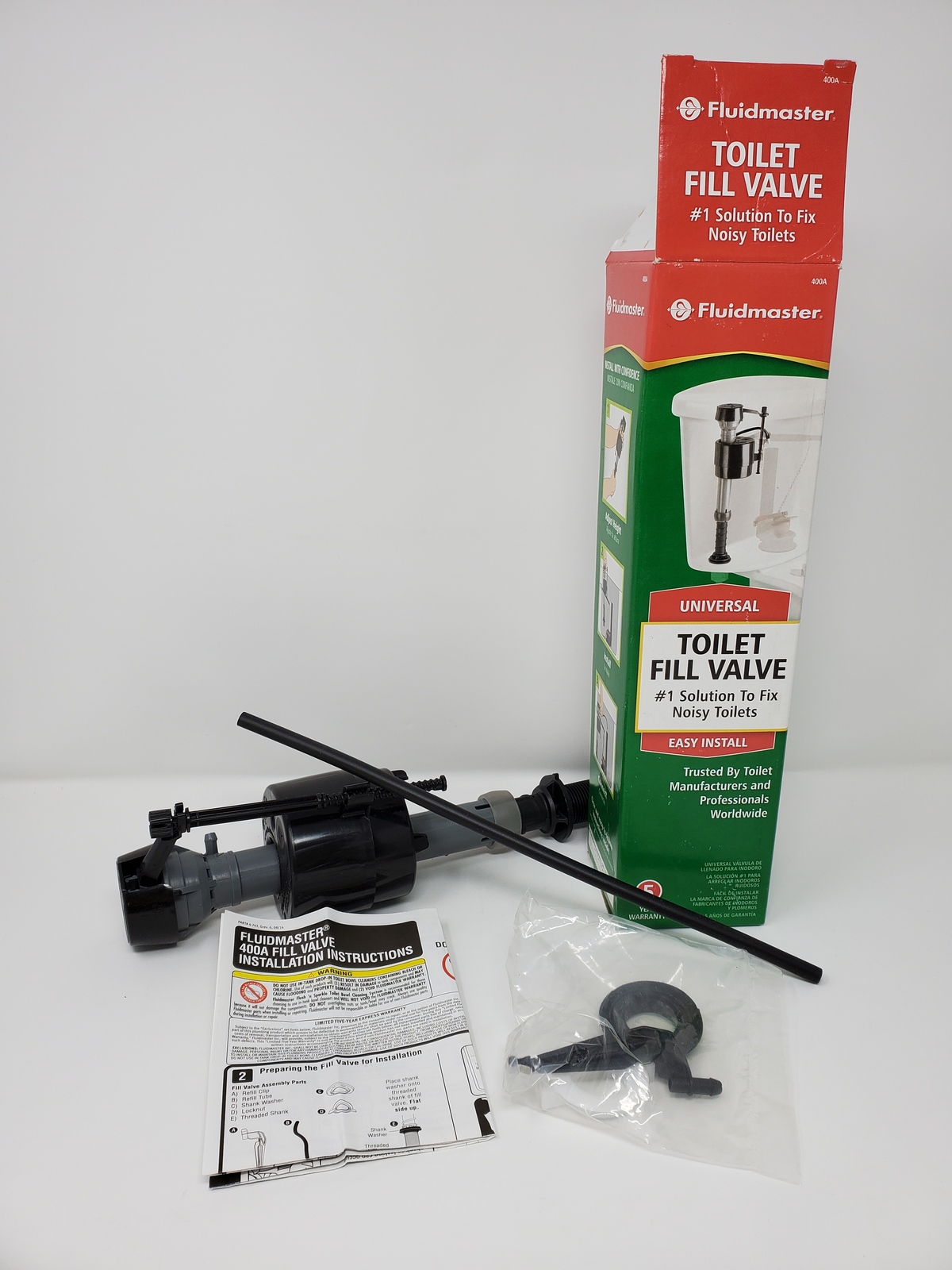 Fluidmaster Universal 400A Complete Toilet Fill Valve Replacement ...